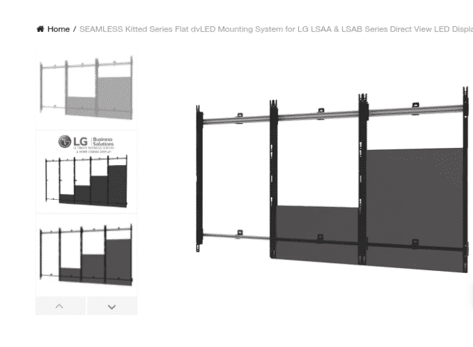 New Product -- SEAMLESS Kitted Series Flat dvLED Mounting System for LG ...