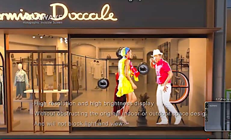 Holographic Transparent 3D Screen by Muxwave